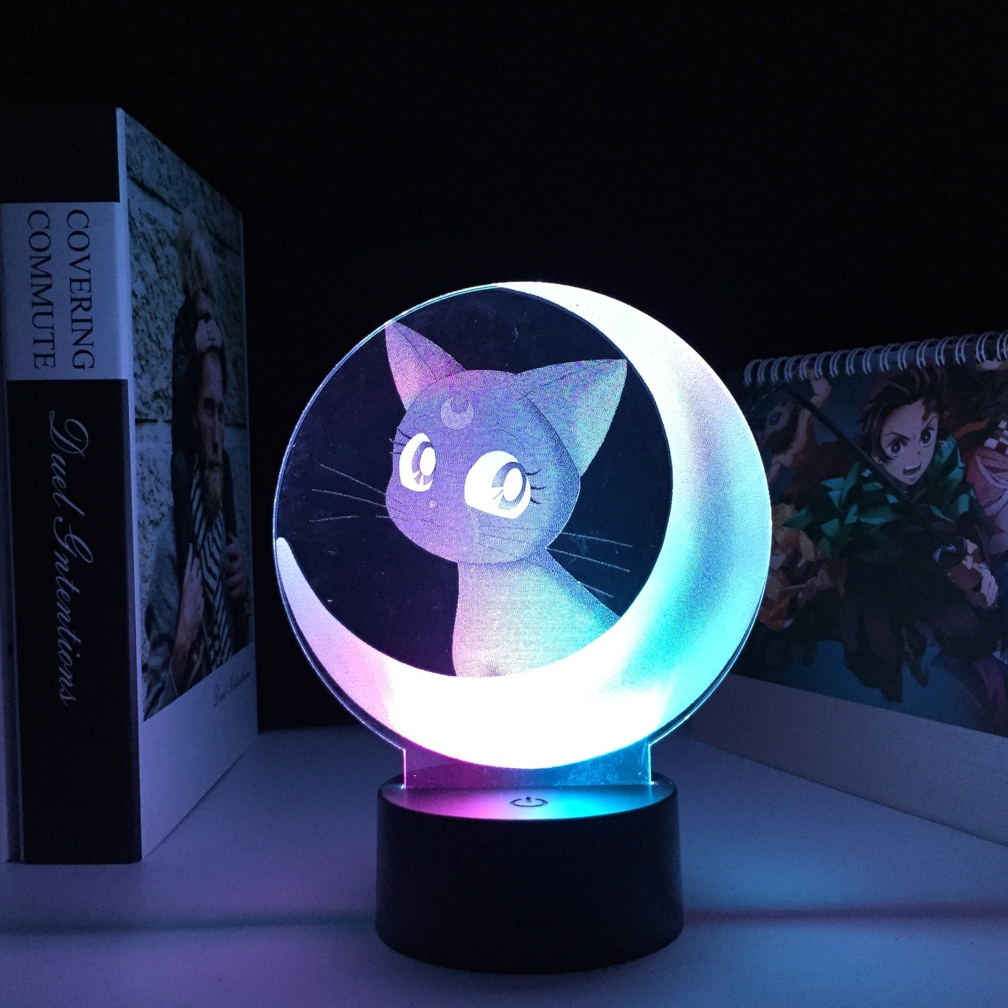 Adorable Cat Lamp, Cat lover's Led light & Cat-themed desk lamp ...