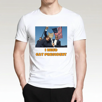 Cartoon Cat T-Shirt | I Need a Cat President! Inspired by The Shooting ...