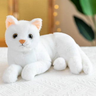 Small Size Realistic Fur Cat Plush | Have a Cat Without Commitment ...