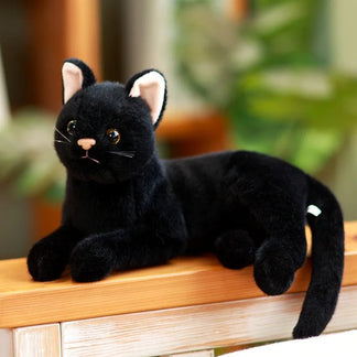 Small Size Realistic Fur Cat Plush | Have a Cat Without Commitment ...