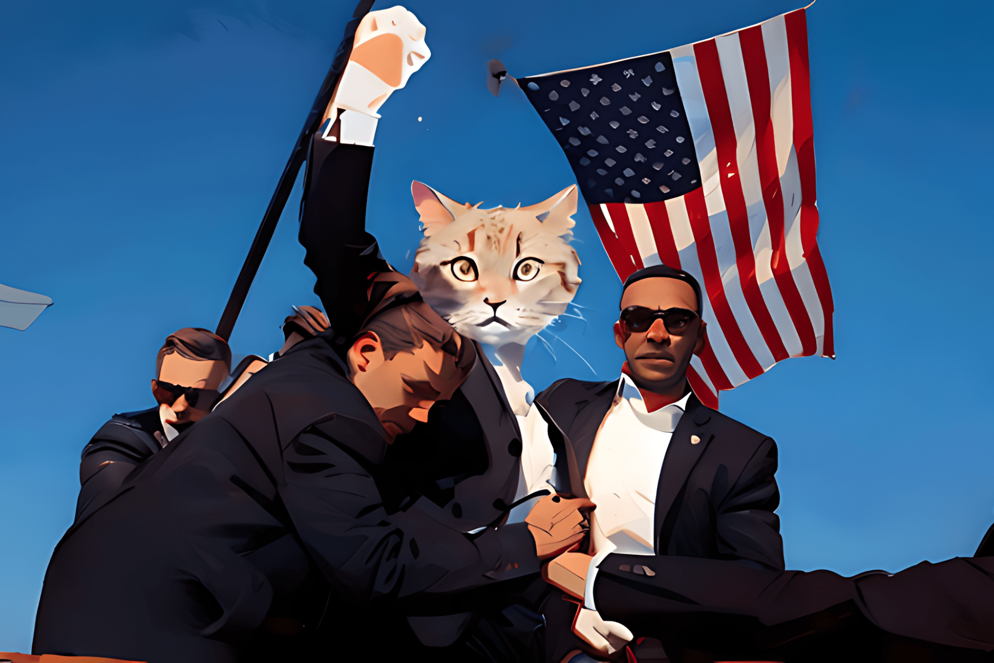 Cartoon Cat T-Shirt | I Need a Cat President! Inspired by The Shooting ...