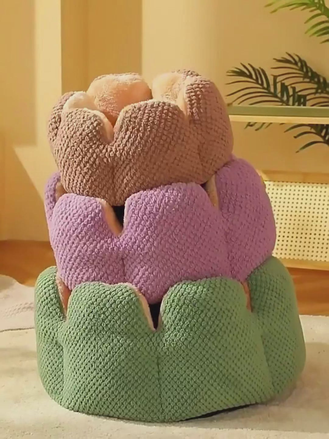 Shell Shape Calming Cat Bed | Aesthetic Cat bed like Queen's throne ...