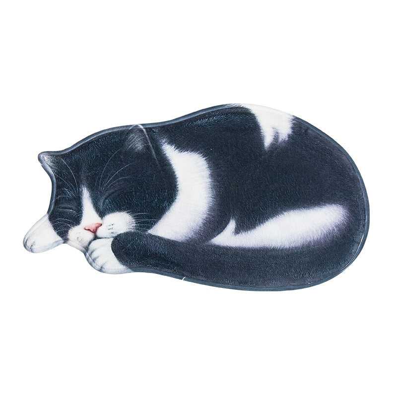 3D Fluffy Sleeping Cat Rug – Meowgicians™