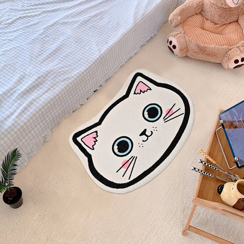 Adorable cartoon cat carpet cat rug – Meowgicians™