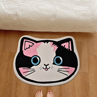 Adorable cartoon cat carpet cat rug – Meowgicians™