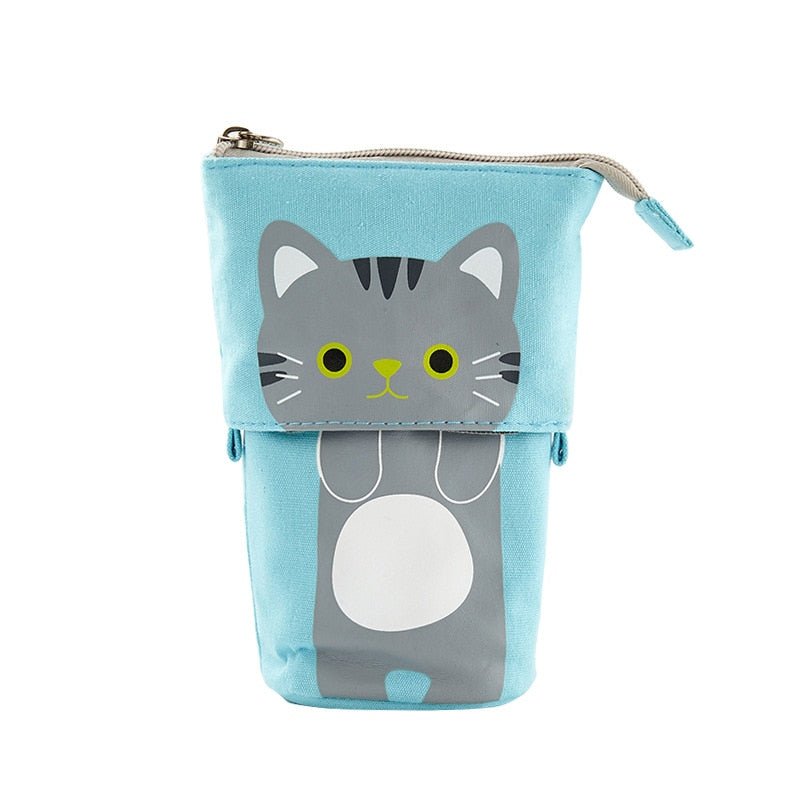 Adorable Cat Themed Slide Down Pencil Case – Meowgicians™