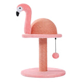 Adorable flamingo cat scratching post – Meowgicians™