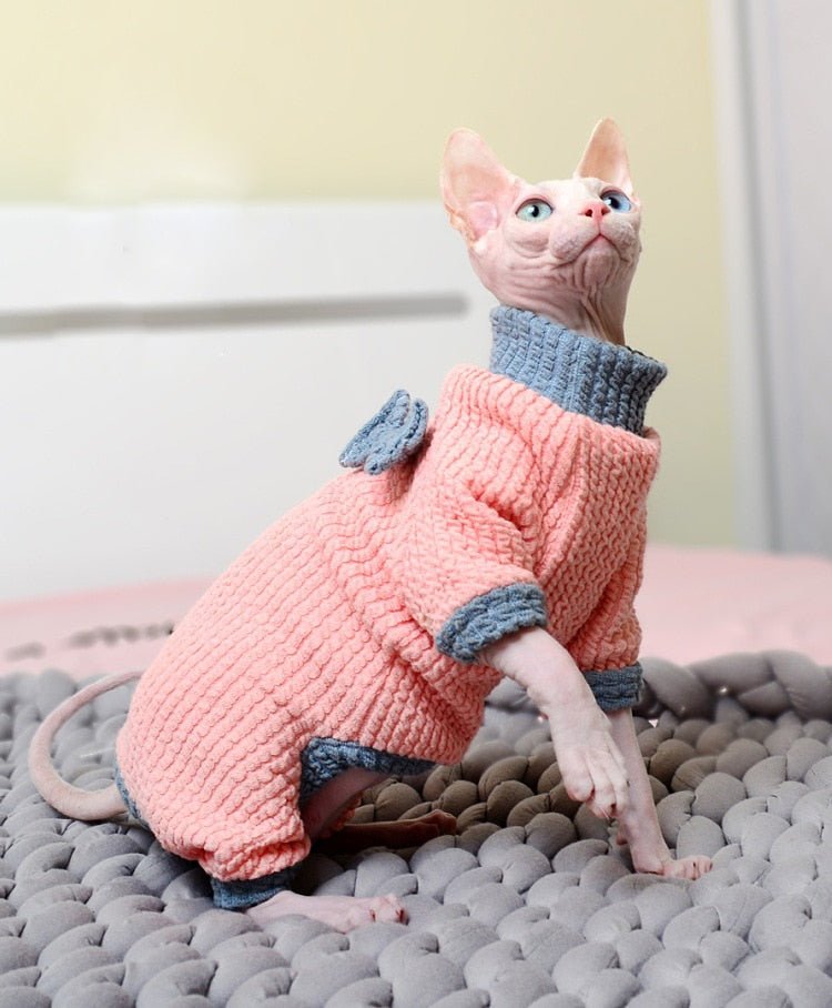 Stay Cozy in Style with Adorable Cat Winter Cloth: Cat Knitted Sweater ...