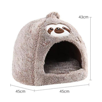 Adorable sloth enclosed cat bed – Meowgicians™