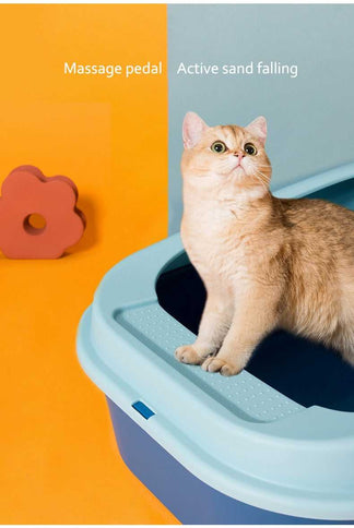 Anti Splash Spacious Litter Box – Meowgicians™