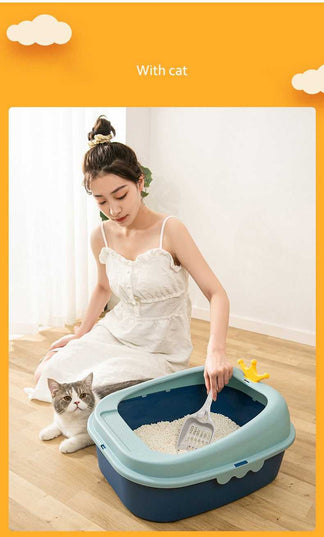 Anti Splash Spacious Litter Box – Meowgicians™