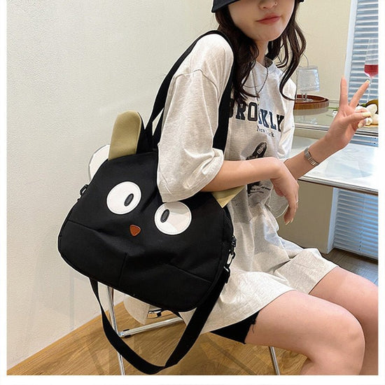 Adodable big eyes cat crossbody bag - Be A Super Catchy Cat Lady ...