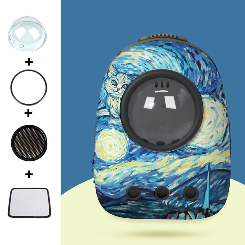 Artistic capsule cat carrier – Meowgicians™