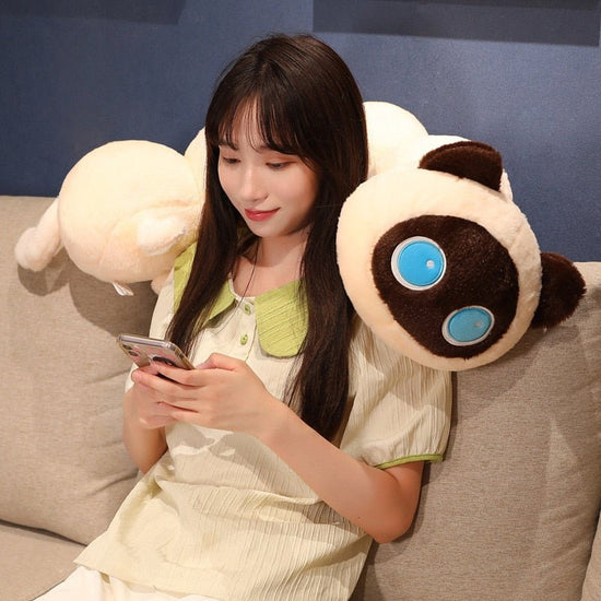 Get Comfy with Our Long Cat Plush | Caterpillar Shape Cats – Meowgicians™