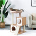 Modern Look Minimalist Cat Tree with Enclosure | Stylish & Functional ...
