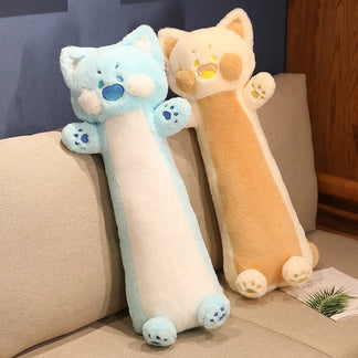 Colorful Soft & Long Cat Plushie | A Comfy, Huggable Feline Fun ...
