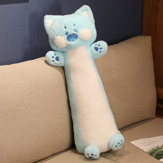 Colorful Soft & Long Cat Plushie | A Comfy, Huggable Feline Fun ...
