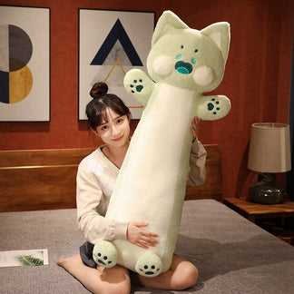 Colorful Soft & Long Cat Plushie | A Comfy, Huggable Feline Fun ...