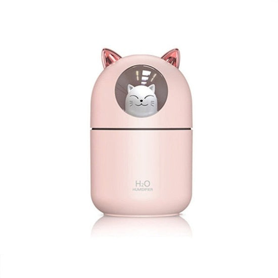 Cute Smiling Cat Design Mini Humidifier – Meowgicians™