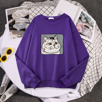 Funny Cat Sweatshirt - Stay Comfy with Our 'Dazed cat' – Meowgicians™