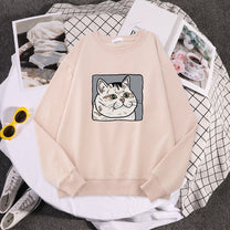 Funny Cat Sweatshirt - Stay Comfy with Our 'Dazed cat' – Meowgicians™