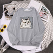 Funny Cat Sweatshirt - Stay Comfy with Our 'Dazed cat' – Meowgicians™
