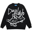 Embroidery Stylish Cute Cat Sweaters - Dual Match Your Naughty Cat ...