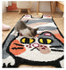 Funny calico cat rug for bedside – Meowgicians™