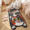Funny calico cat rug for bedside – Meowgicians™