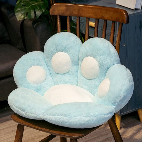 Unbelievably Fluffy Cat Paw Chair Cushion - Kawaii Cat Paw Plush Decor ...