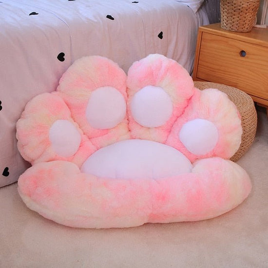 Unbelievably Fluffy Cat Paw Chair Cushion - Kawaii Cat Paw Plush Decor ...