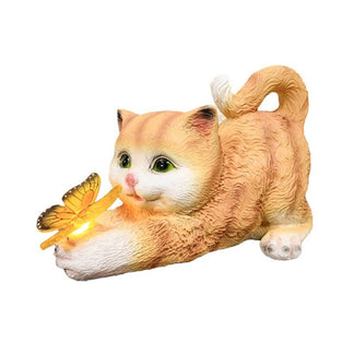 Solar Cat Sculpture & Butterfly: Meet the Cutest, Brightest Cat Around ...