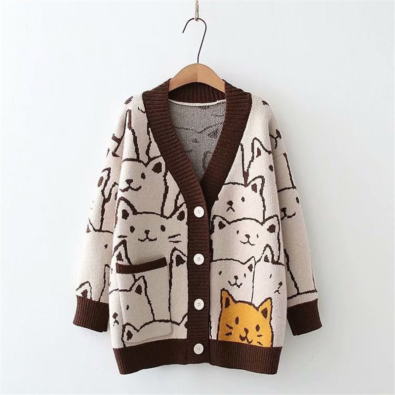 The Outstanding Kawaii Cat Cardigan - Making you a legit feline fine ...