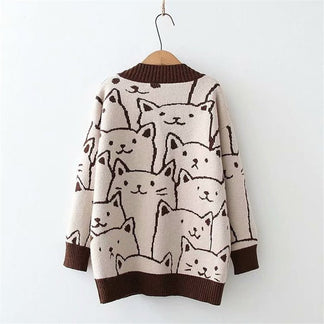 The Outstanding Kawaii Cat Cardigan - Making you a legit feline fine ...