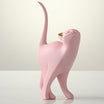 Adorable Minimalist Nordic Pink Cat Figurine Sculpture | Home Decor ...