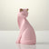 Adorable Minimalist Nordic Pink Cat Figurine Sculpture | Home Decor ...