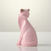Adorable Minimalist Nordic Pink Cat Figurine Sculpture | Home Decor ...