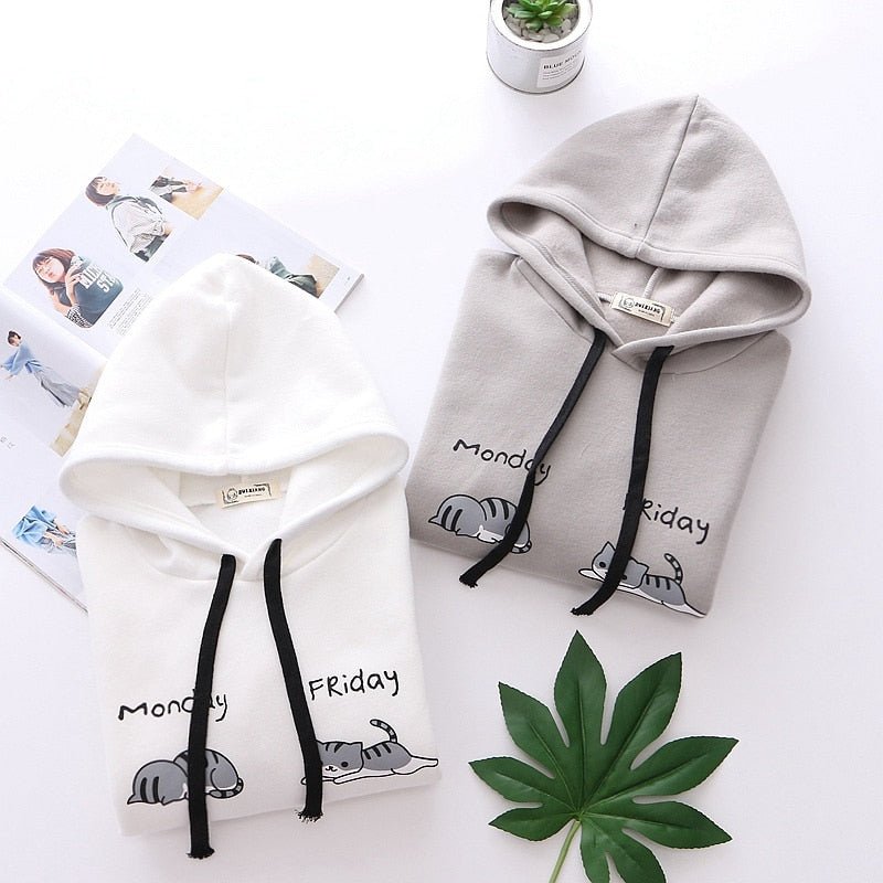 "Monday x Friday of Me" Cat Hoodie – Meowgicians™