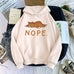 'Nope..' The lazy cat funny cat hoodie – Meowgicians™