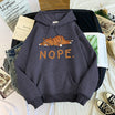 'Nope..' The lazy cat funny cat hoodie – Meowgicians™