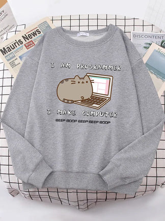 Code, Laugh, Repeat | Programmer Cat Sweaters For Every Tech Enthusiast ...
