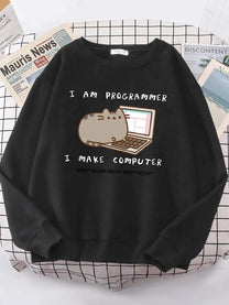 Code, Laugh, Repeat | Programmer Cat Sweaters For Every Tech Enthusiast ...