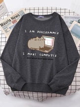 Code, Laugh, Repeat | Programmer Cat Sweaters For Every Tech Enthusiast ...