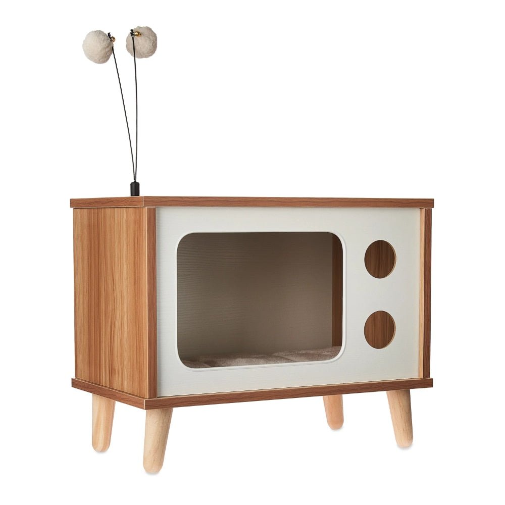 Retro TV Cat Tree Condo | A Nostalgic Retreat for Your Feline Friend ...