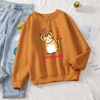 Cute Cat Sweaters for Women - Saranghae ( I Love You)! – Meowgicians™