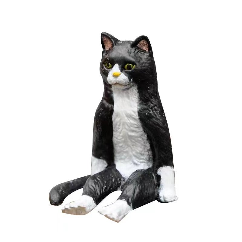 Sitting Cats Desk Figurine - Adorable Cat Figure Decor for Your Home ...