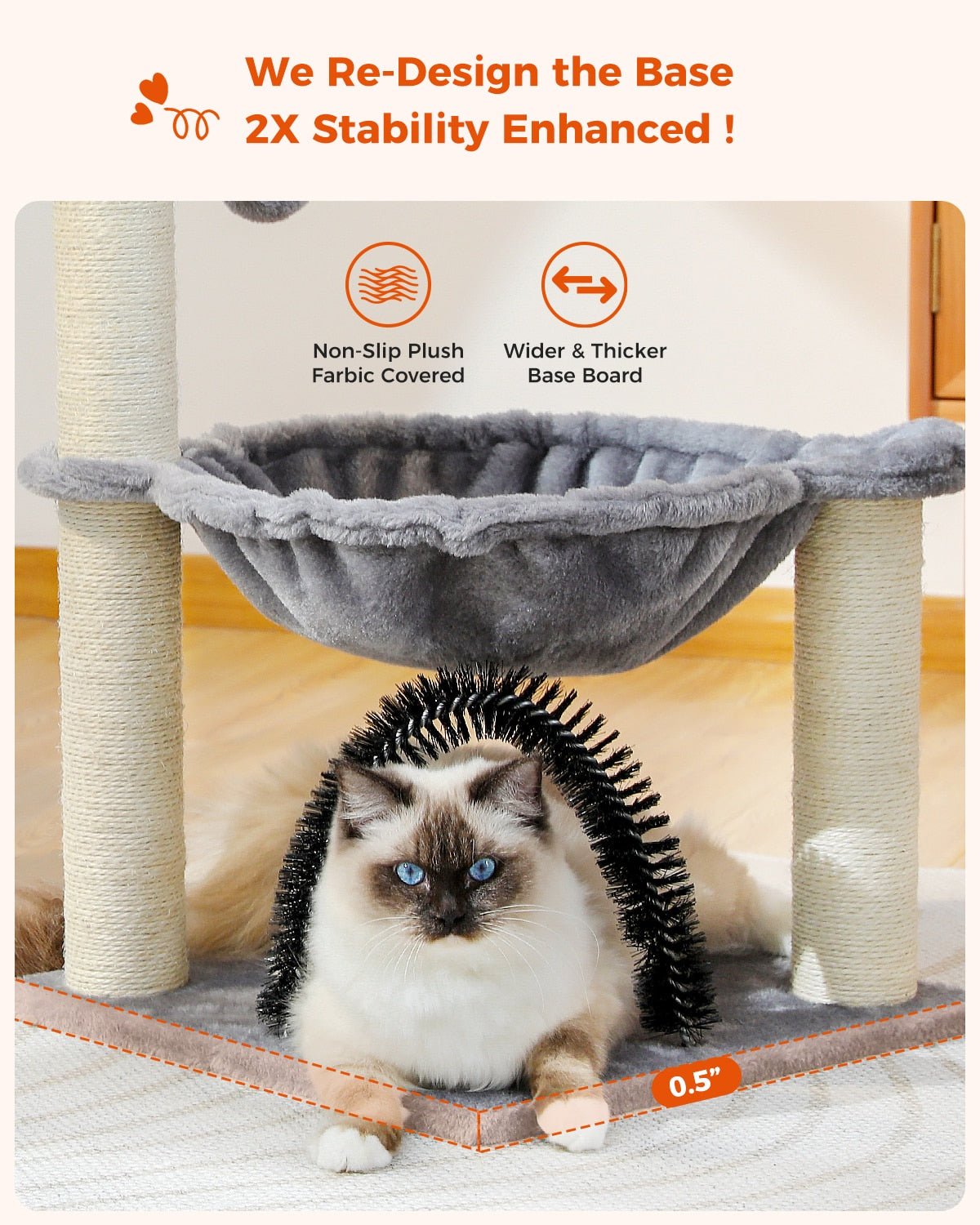 Small Multifunction Deluxe Cat Tree | Compact & Versatile Design ...