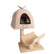 Small Wooden Deluxe Cat Tree | A Cozy Haven for Your Purrfect Pal ...