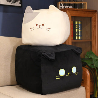 Adorable and Unique Kawaii Cat Plushie | Square Shaped Cat – Meowgicians™