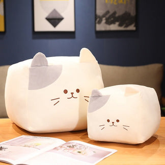Adorable and Unique Kawaii Cat Plushie | Square Shaped Cat – Meowgicians™